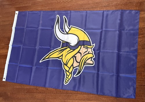 Minnesota vikings flag 3 by 5 feet new large banner Double Sided | eBay