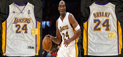 VTG YOUTH Large (14-16) Adidas Kobe Bryant L.A. Lakers Sunday Whites ...