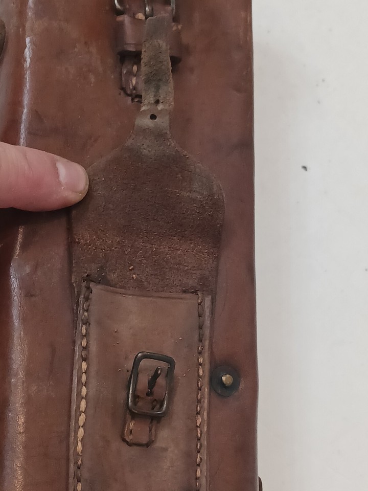 WWI USGI Sniper Rifle Scope Leather Case Rock Island Dated 1918 ...