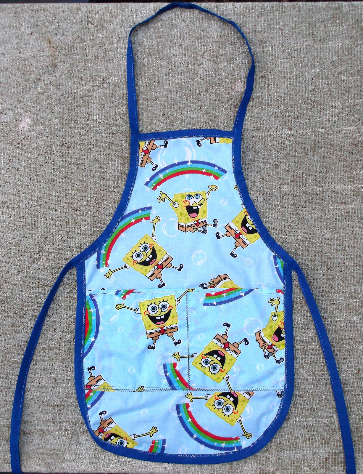 Kids Handmade Apron-Cartoon SpongeBob-18 1/2" X 13"-One Size-Pizazz ...