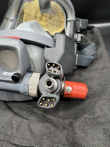Interspiro F PC Spiromatic Firefighter Fire Face Mask + CBRN Breathing ...