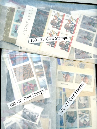 300 - 37¢ U.S. Postage Stamps Uncancelled - $111.00 Face Value ...