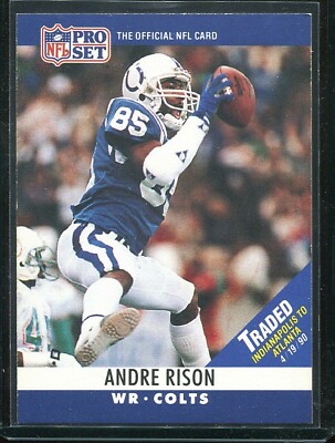 1990 Pro Set Football Andre Rison #134 Indianapolis Colts | eBay
