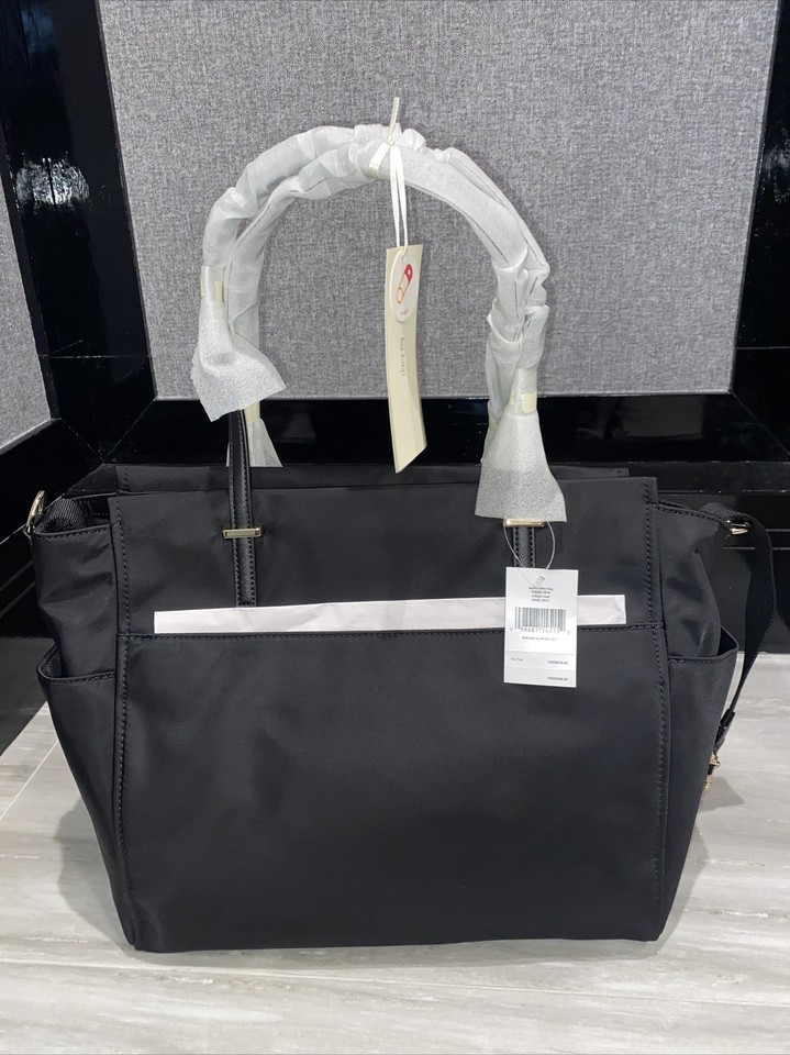 Kate Spade New York Kaylie Baby Bag Diaper Bag Black + Changing Pad NWT ...