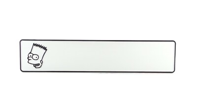 Simpson Logo Euro European License Plate Number Plate Embossed Alu ...