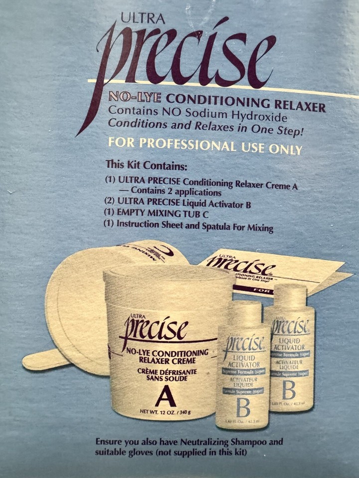 New Ultra Precise Kit Twin-Pack No-Lye Conditioner Relaxer Coarse ...