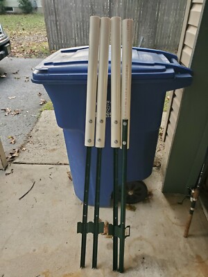 (4) SAND SPIKES BANK STICK SURF FISHING 50 INCHES LONG FOLDABLE TO 36 ...