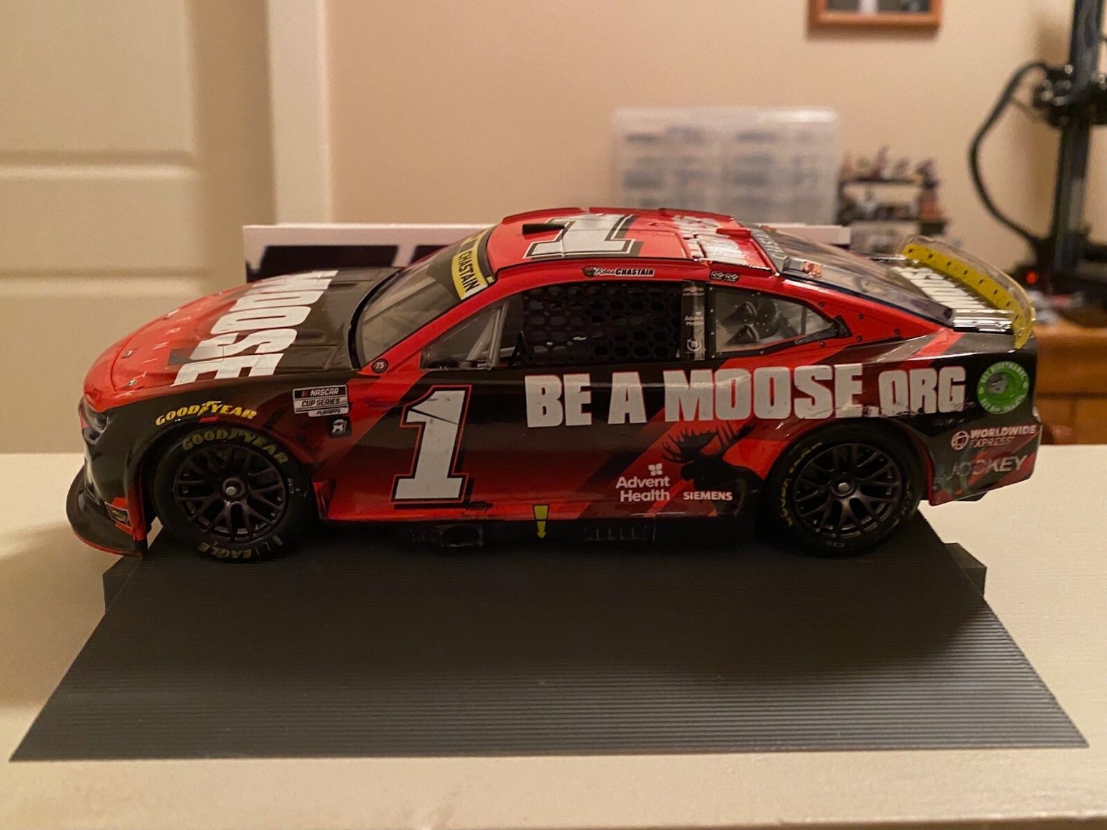 Nascar Cup Series Ross Chastain Wall Ride Die Cast Display 1/24 ...