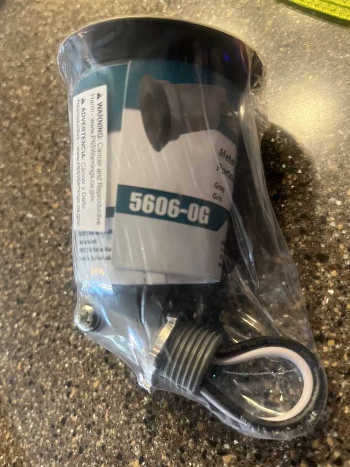 Hubbell Electrical 5606-0G BELL OUTDOOR Weatherproof Lampholder Gray ...