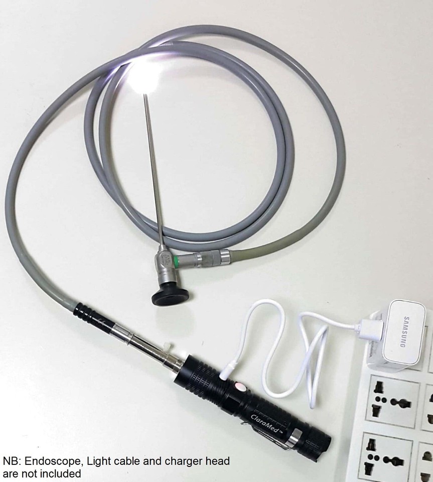 ClaraMed phone endoscope adapter + ACMI/Olympus/Storz compatible light ...