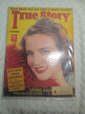 Vtg True Story Romance Magazine October 1938 Georgia Carroll on Cover ...