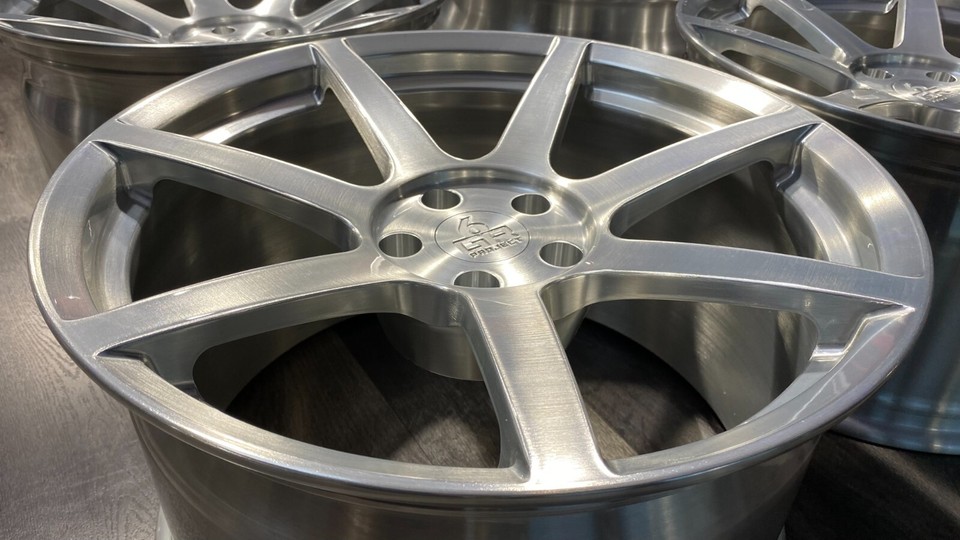 20'' Project 6GR Seven Fully Forged Brushed Raw Wheels Ford Shelby ...