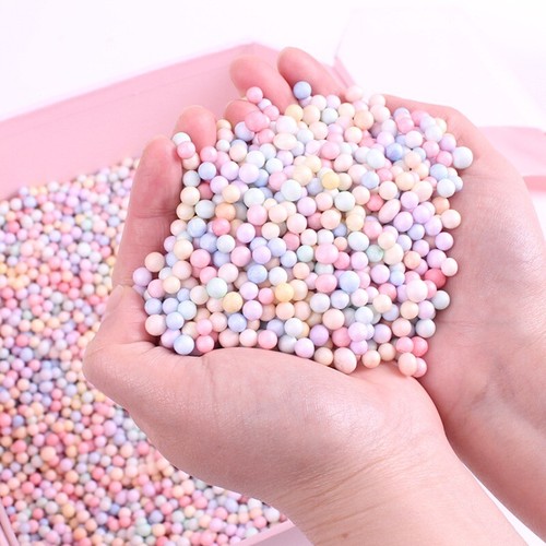 2-8mm DIY Christmas Gift Box Stuffing Foam Round Ball Granules Handmade ...