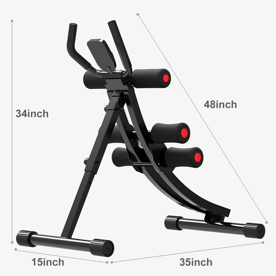 Ab Abdominal Exercise Machine Cruncher Trainer Body Shaper Gym ...