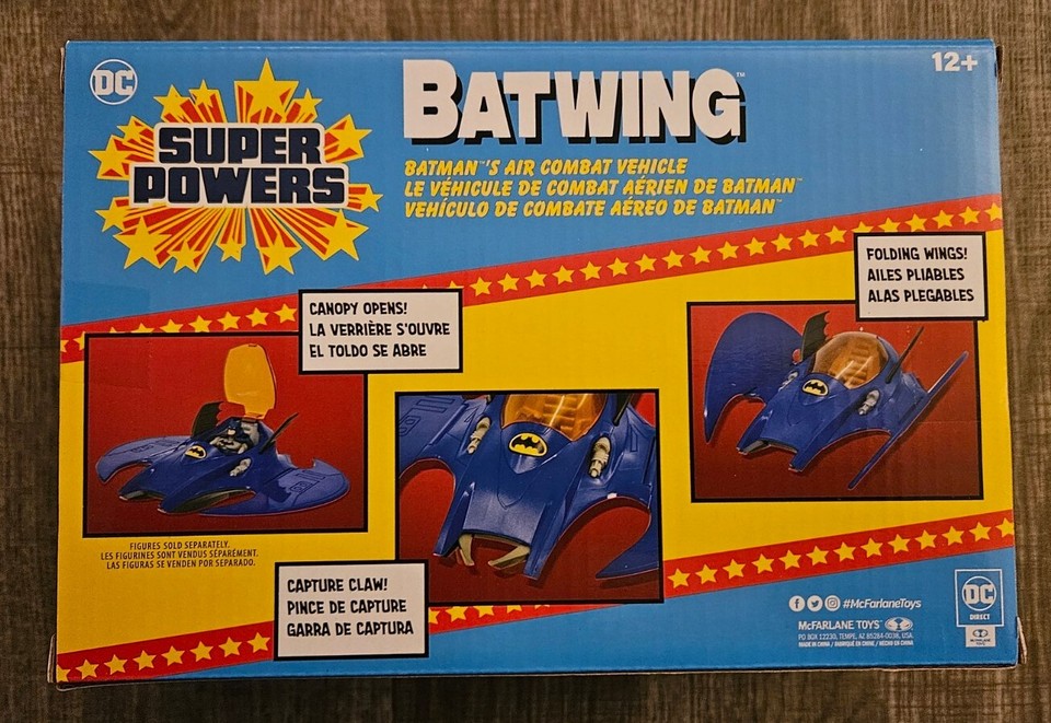 DC Super Powers Batwing Batman's Air Combat Vehicle Mcfarlane Toys ...