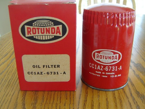 VTG RARE NOS FORD ROTUNDA CC1AZ-6731-A OIL FILTER GALAXIE T-BIRD ...