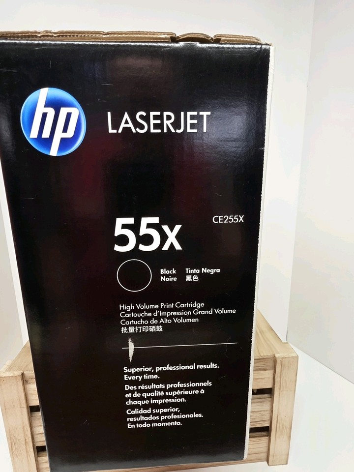 HP CE255XD Black Toner Cartridge OEM Genuine 55X CE255X LaserJet P3015 ...