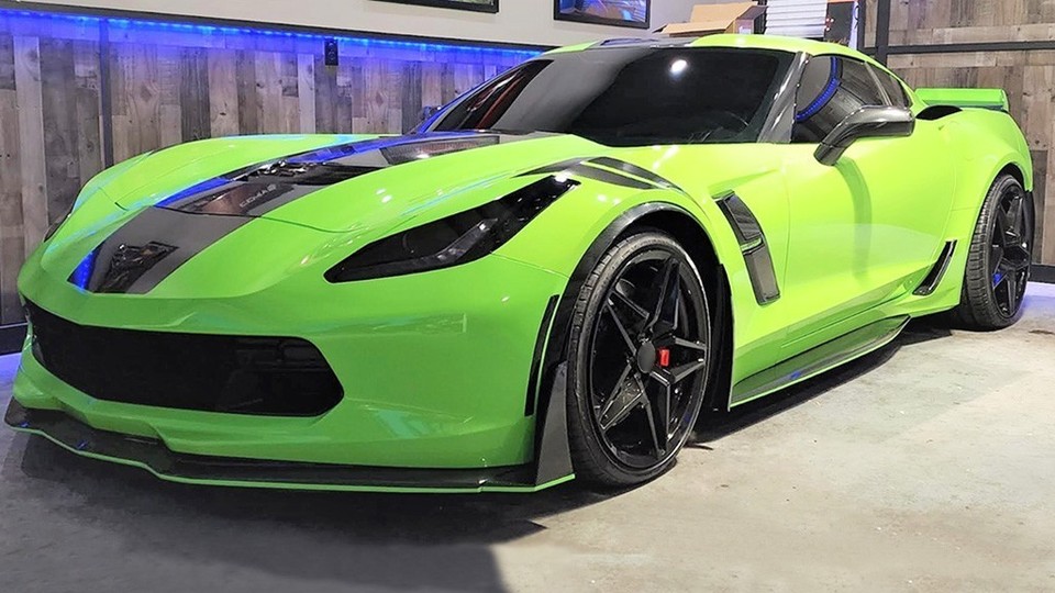 F19x10/R20x12" Staggered Corvette C7 Wheels FR 29 ZR1 Satin Black OEM ...