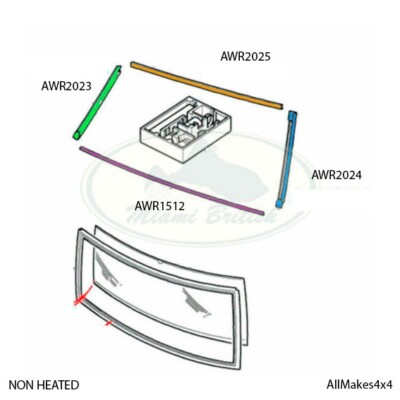 LAND ROVER WINDSCREEN WINDSHIELD FINISHER SET DISCOVERY 1 AWR2023 ...