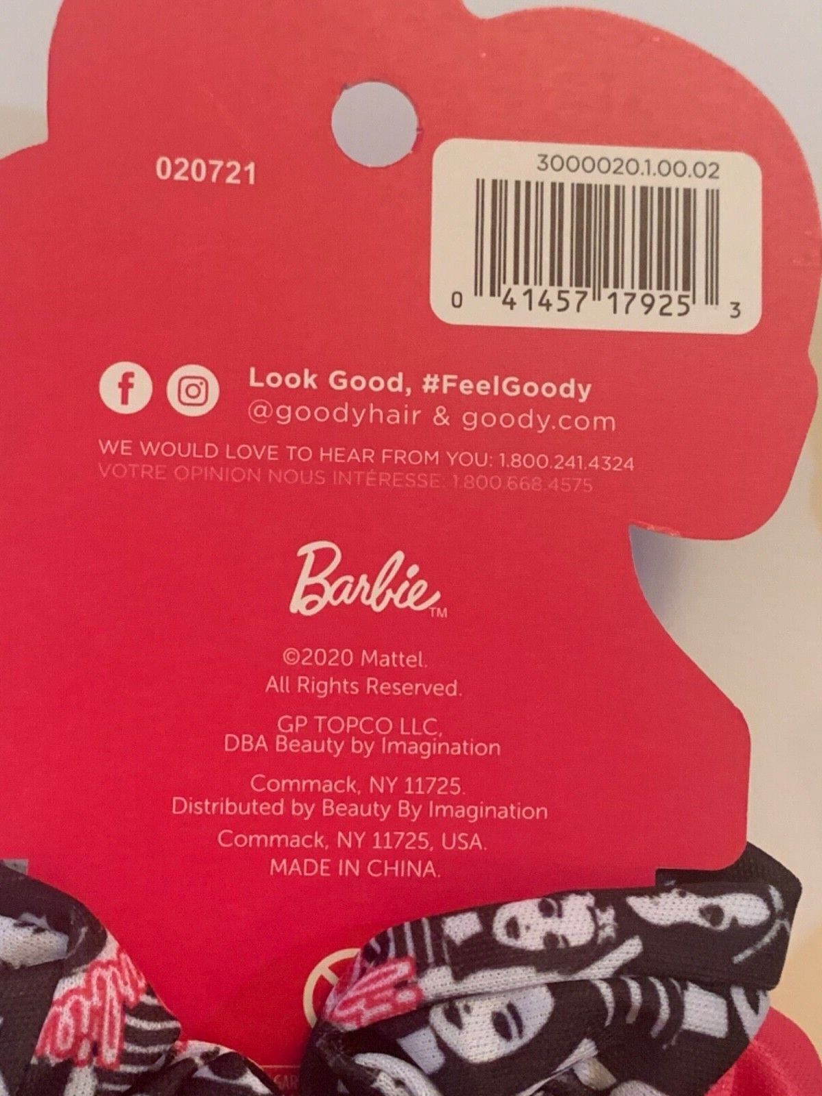 Goody Barbie Scrunchies 6 pack pink / black | eBay