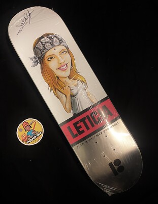 RARE SIGNED Leticia Bufoni PLAN B First Edition MVP Skateboard Deck ...