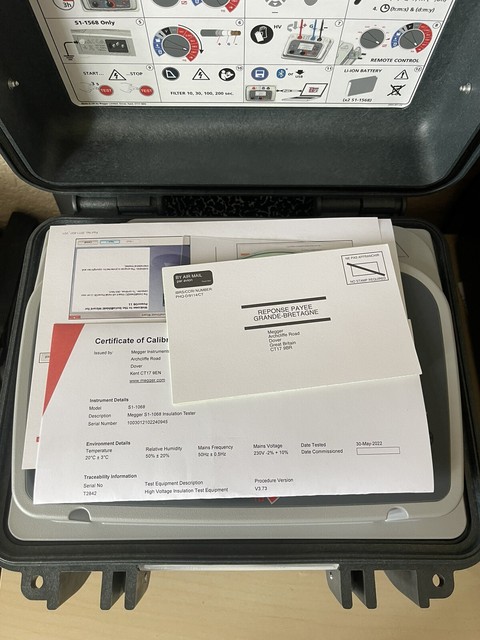Megger S1-1068 10 KV DC Insulation Resistance Tester S1 1068 for sale ...