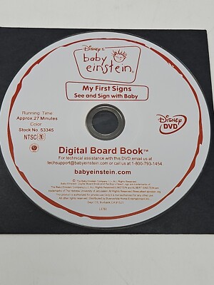 Baby Einstein Baby Educational DVD - My First Signs - DISC ONLY | eBay