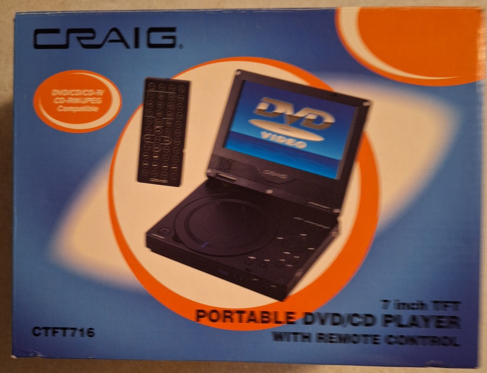 Craig CTFT716 Portable DVD Player (7") for sale online | eBay