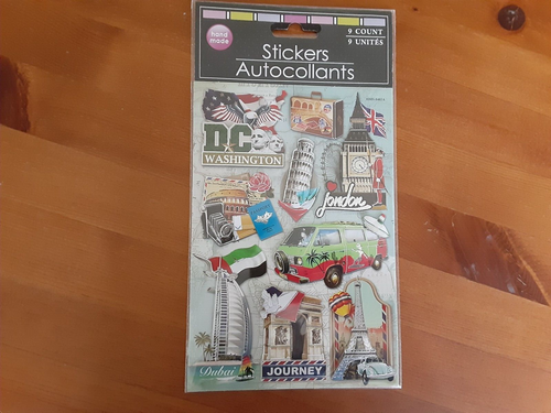 World Travel Vacation Scrapbooking Stickers By Greenbrier International ...