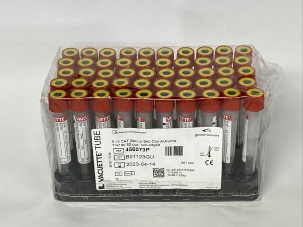Greiner Bio-One 456073P Vacuette Tube 5 ml CAT Serum Separator Clot ...
