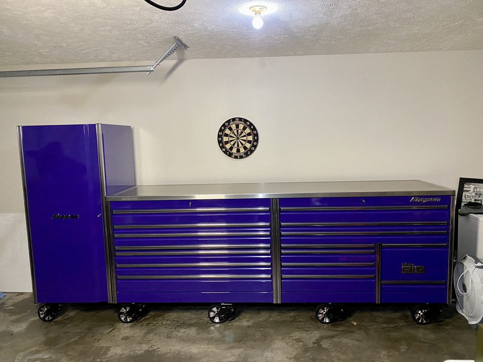 Snap On EPIQ 120” Mr. Big Toolbox W/ Power Drawer Stainless Steel Top W ...