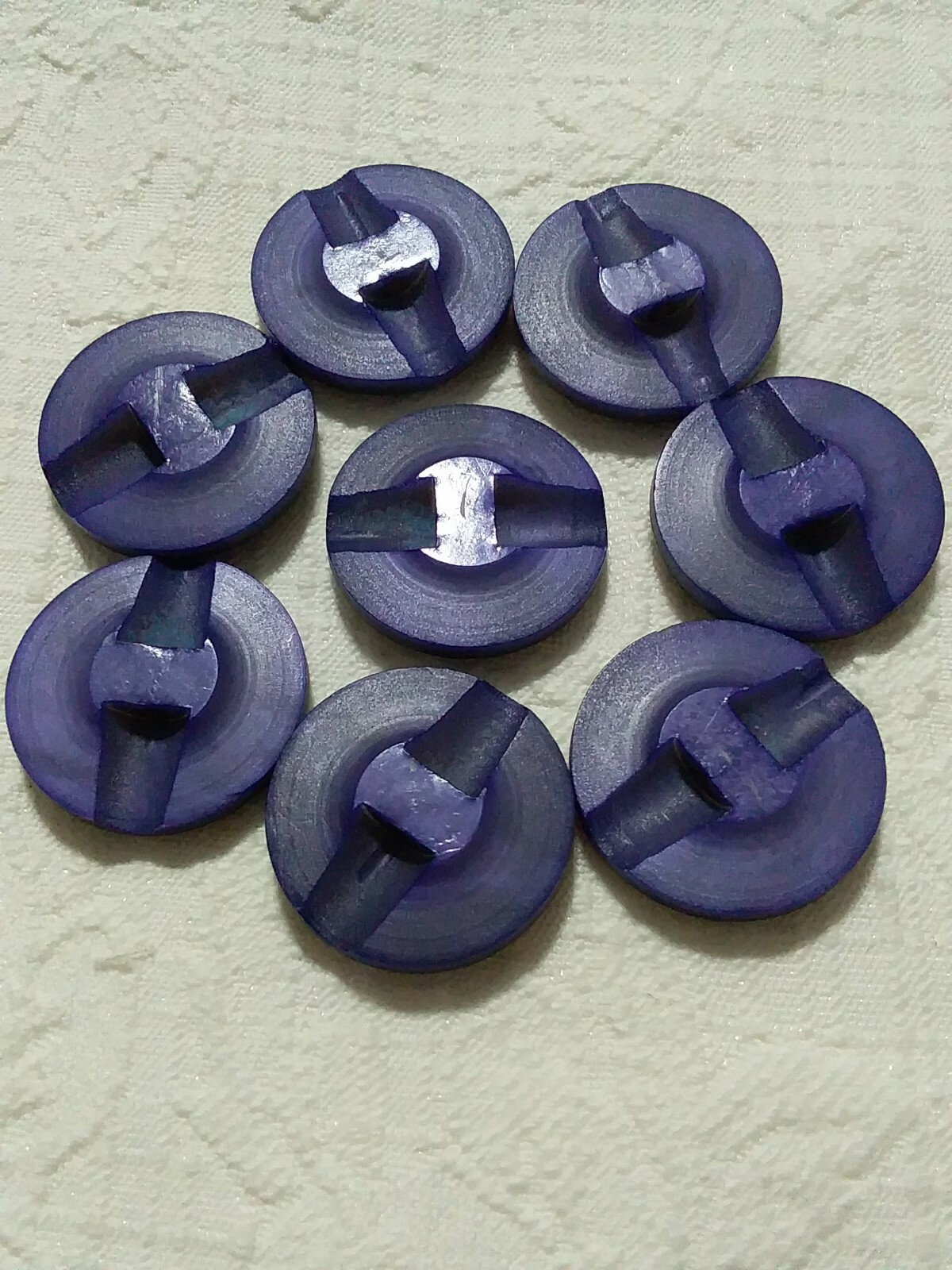 8 Medium Purple Self Shank Buttons Approx - 22mm | eBay
