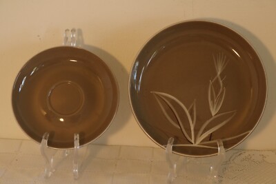 WINFIELD DESERT DAWN TRUE PORCELAIN USA 7 1/2"d Salad Plate & 6" Saucer ...