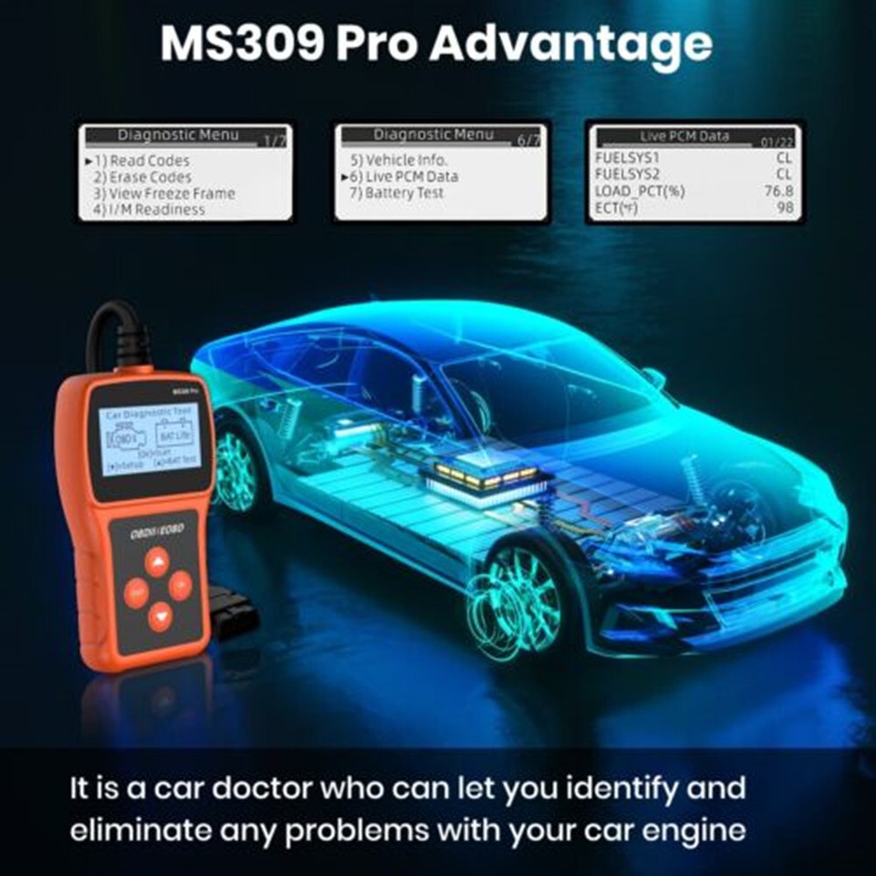 OBD2 Car Scanner Fixd Code Reader Engine Battery Automotive OBD ...