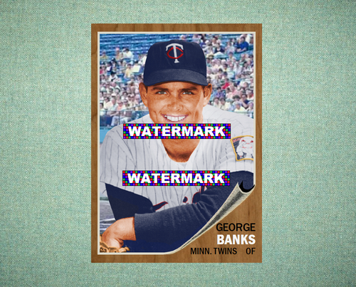 George Banks Minnesota Twins 1962 Style Custom Baseball Art Card | eBay