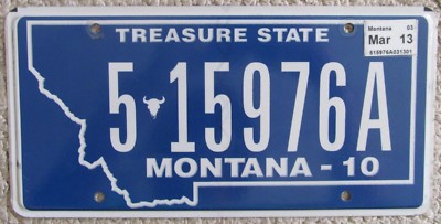 Montana 2013 LEWIS & CLARK COUNTY License Plate HIGH QUALITY # 5-15976A ...