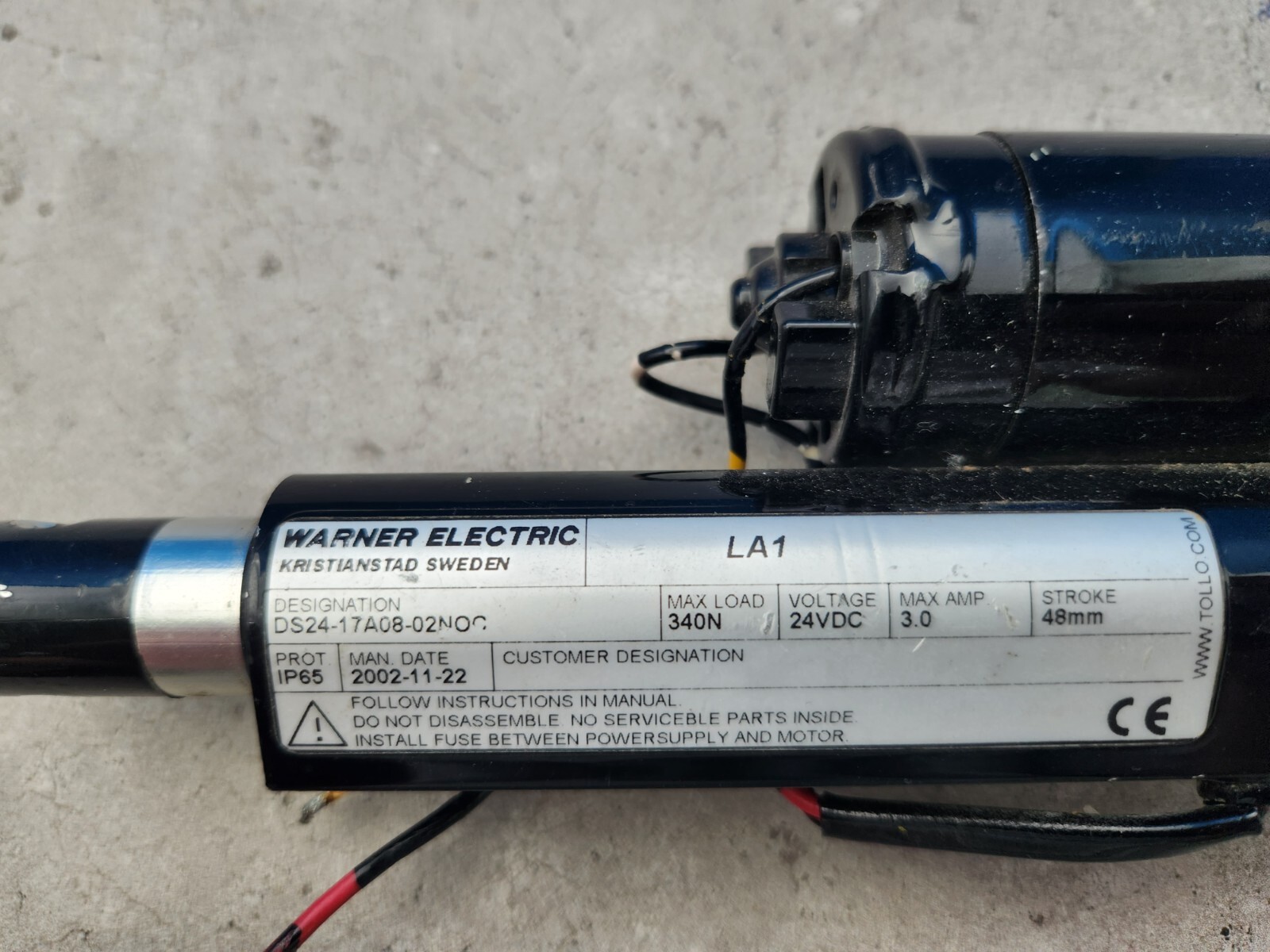 Warner Electric Linear Actuator - DS24-17A08-02NOC | eBay