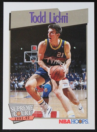 1991-1992 NBA Hoops Supreme Court Todd Lichti Basketball Card 462 ...