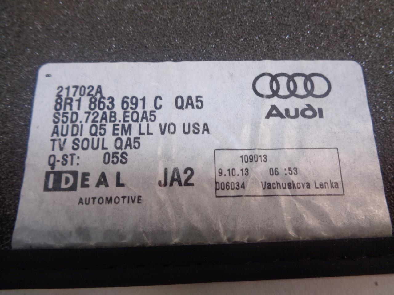 NEW 4PC OEM AUDI Q5 BLACK CARPET FLOOR MATS 21702A 8R1 863 691 C SR | eBay