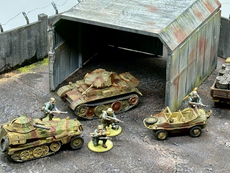 Vehicle lot - Luchs Tank SDKFZ Halftrack Schwimmwagon Bolt Action 28mm ...