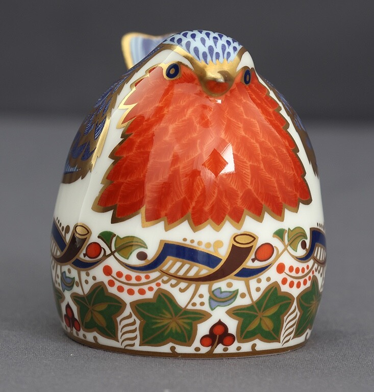 Royal Crown Derby 'Nesting Robin' Boxed Paperweight 1st Quality Gold ...