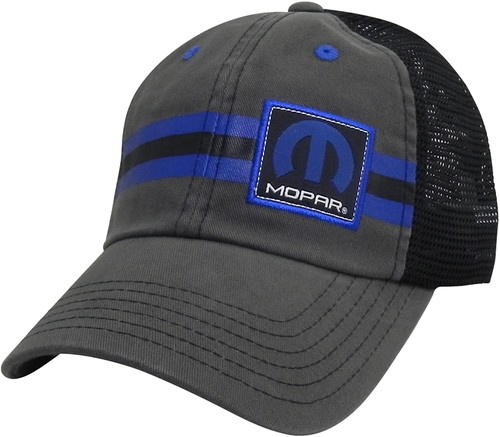 Mopar Baseball Cap Embroidered Logo Car Auto Racing Hat Gray Official ...