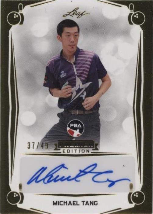 2023 Leaf PBA Premier Edition - Autographs Michael Tang #BA-MT1 Gold ...
