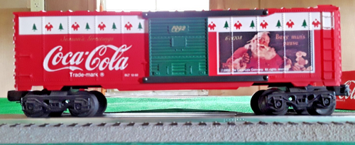 K-Line Coca-Cola Trains O/O-27 Gauge 1992 Christmas Single Door Box Car ...