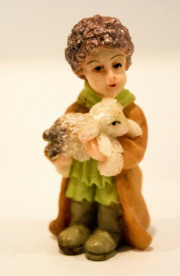 Shepherd With Lamb Shepherd Boy Holding Lamb Classic Figure | eBay