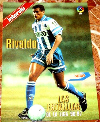 POSTER EN RELIEVE DE RIVALDO 1996-97 BRASIL DEPORTIVO BARCELONA | eBay