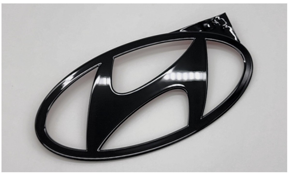 Schwarzes Hyundai Logo
