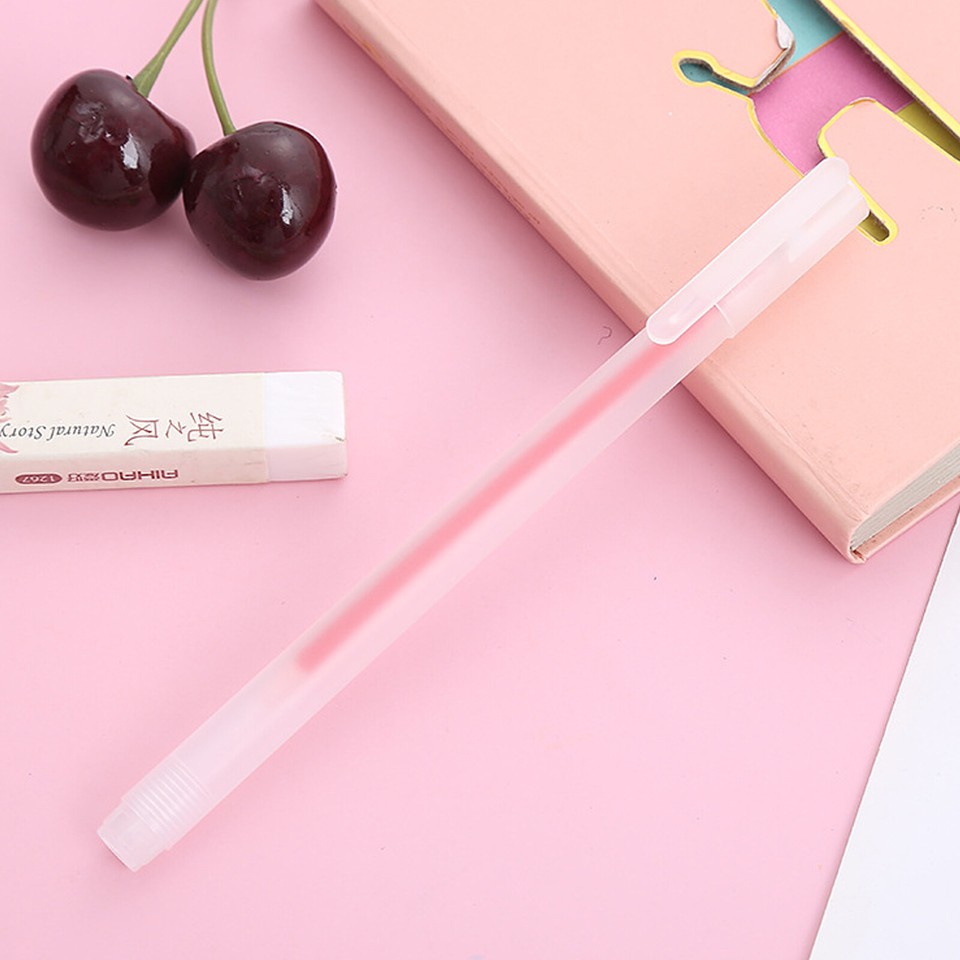 Transparent Frosted Gel Pen 0.5mm Bullet-Point Fountain-Pen ...