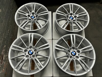 Genuine BMW MV3 Alloy Wheels 18" Silver + NEW RUNFLAT TYRES + TPMS ...