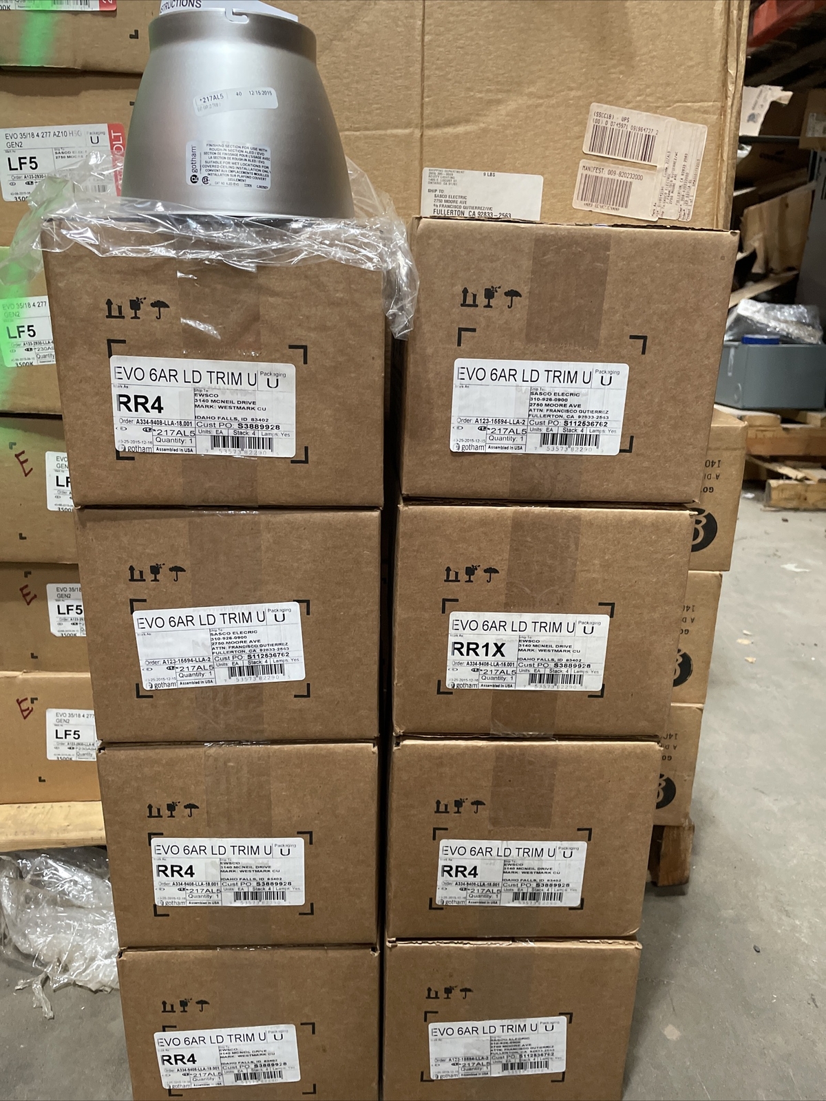 (C) Acuity Lighting Gotham Lighting Trim KIT EVO 6AR LD TRIM U - 217AL5⚡️ | eBay